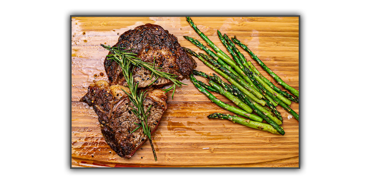 Ribeye Steak Pan-Seared with Sautéed Asparagus - Recipe