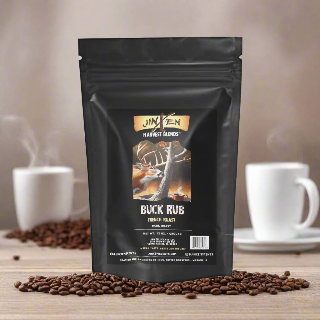 Buck Rub French Roast Coffee - Bold and Smoky | Dark Roast