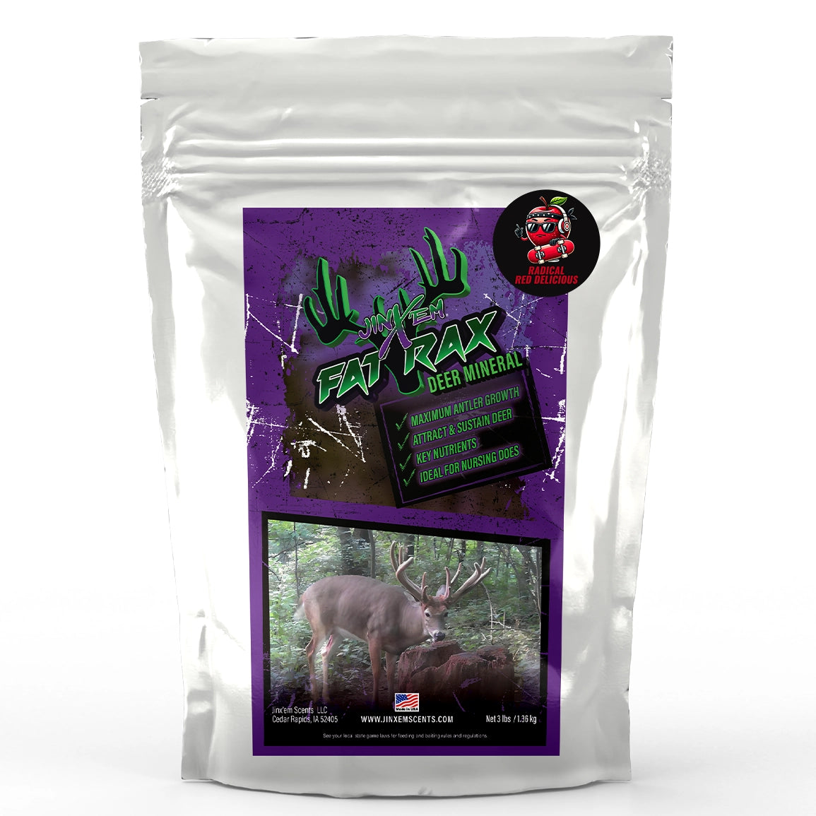 Fat Rax Deer Mineral - Radical Red Delicious Flavor